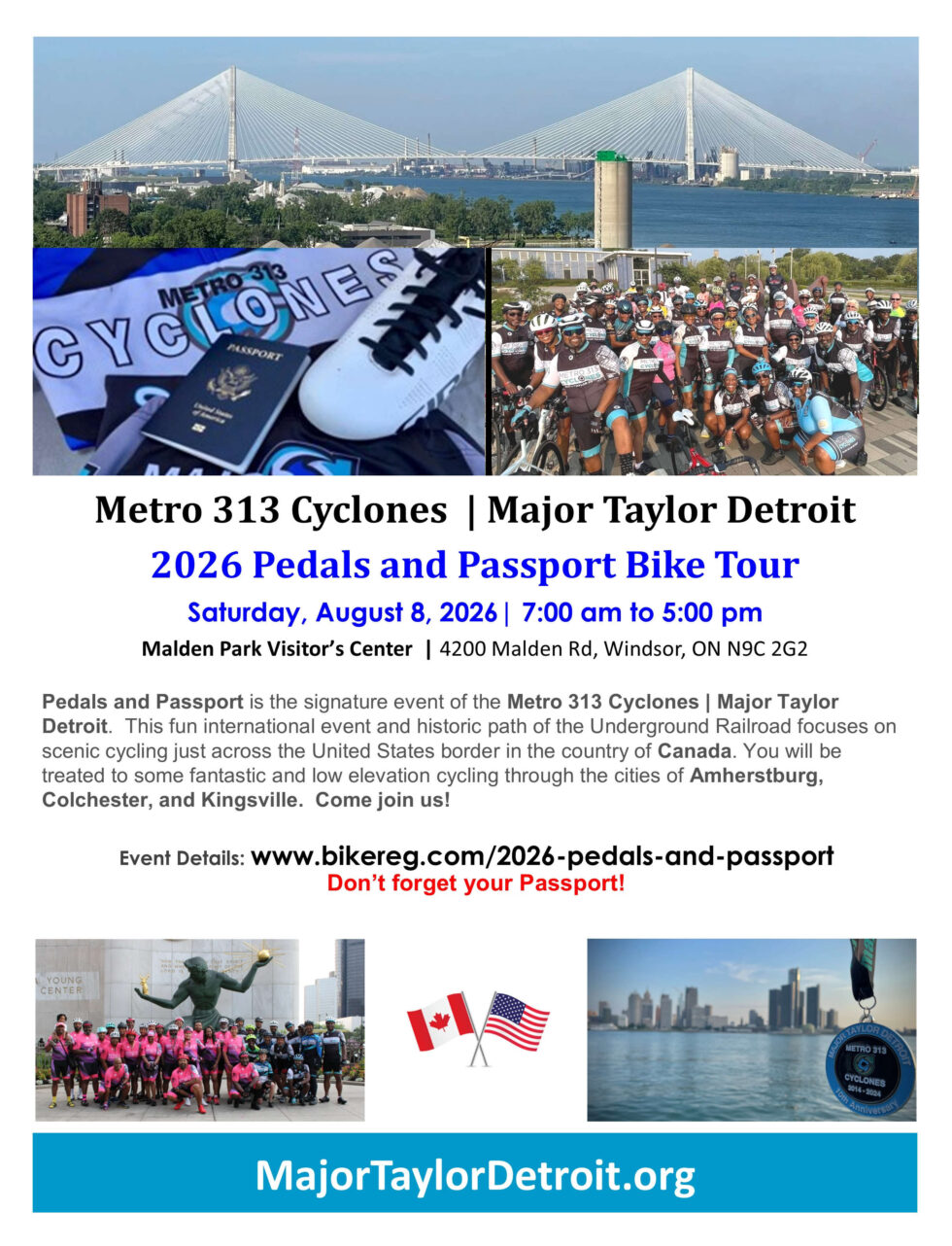 Pedals & Passport | Major Taylor Detroit